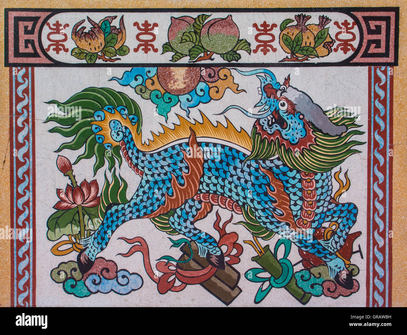 Dragon painting hi-res stock photography and images - Alamy