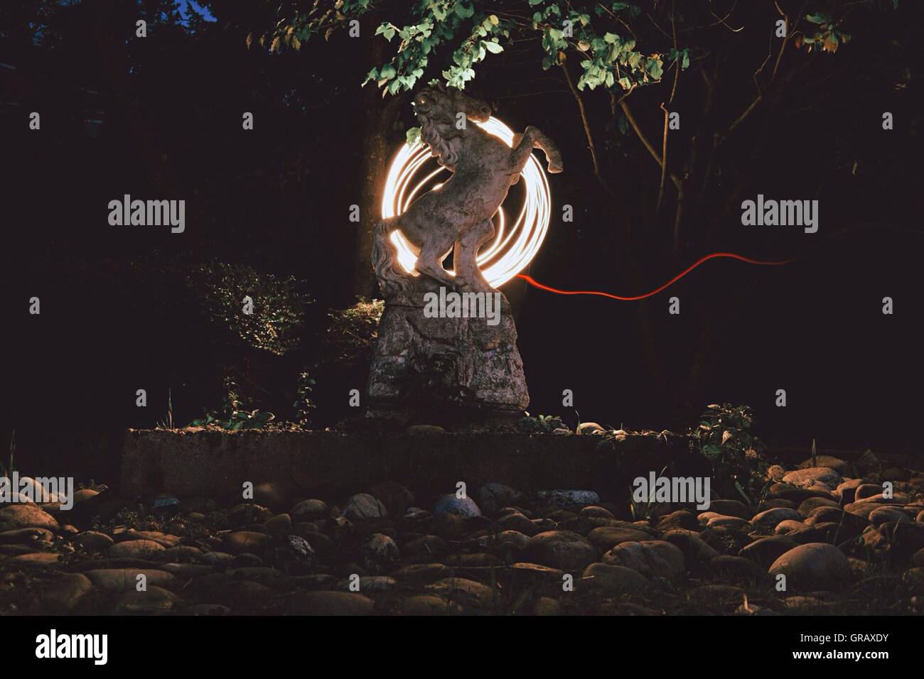 Rock art at night hi-res stock photography and images - Alamy