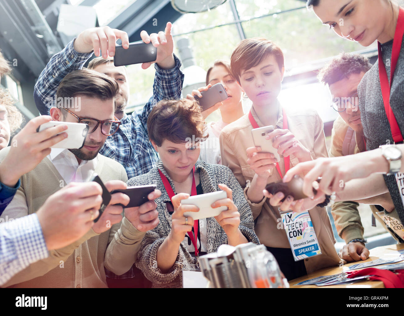 Technology launch crowd hi-res stock photography and images - Alamy