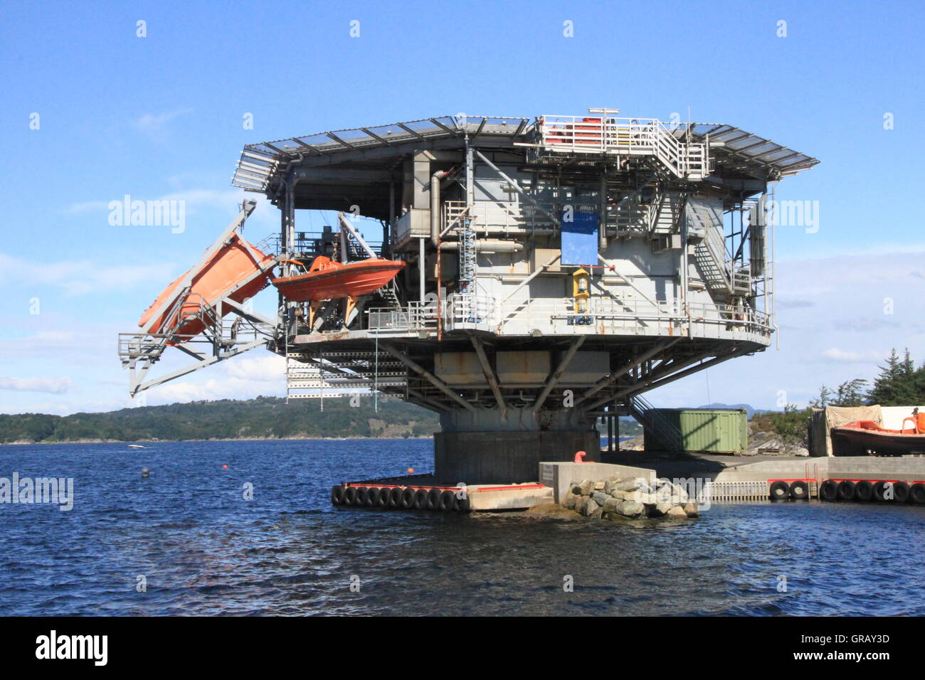 Old Oil Construction Stock Photo - Alamy
