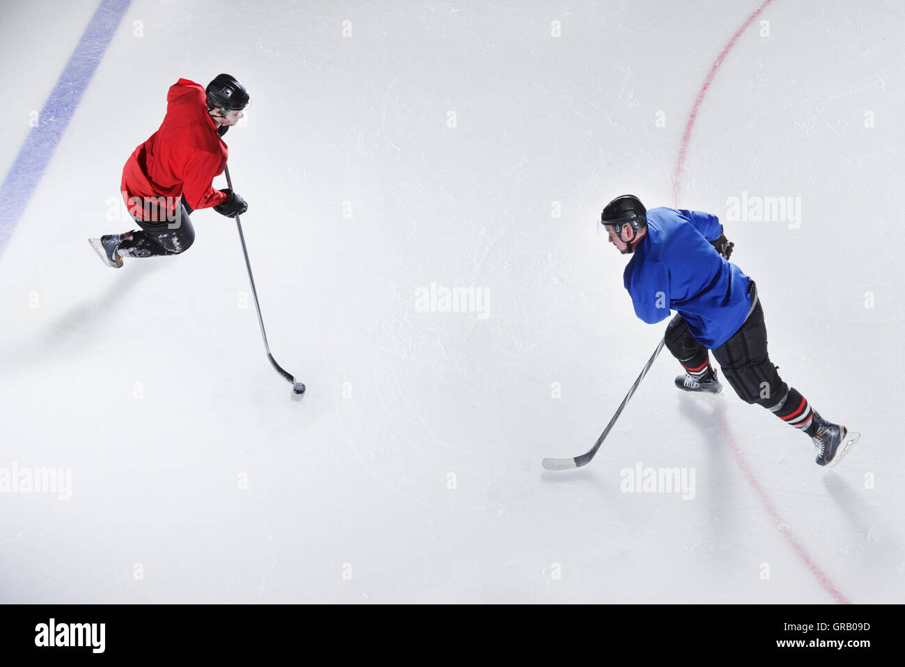 Ice hockey rink overhead hi-res stock photography and images - Alamy