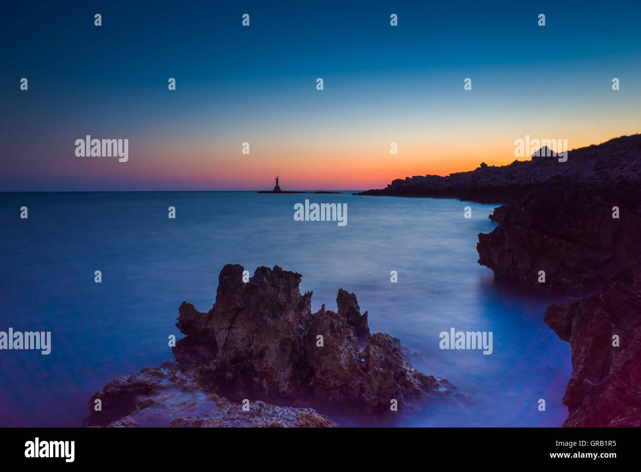 Seascape Croatia Razanj Stock Photo - Alamy