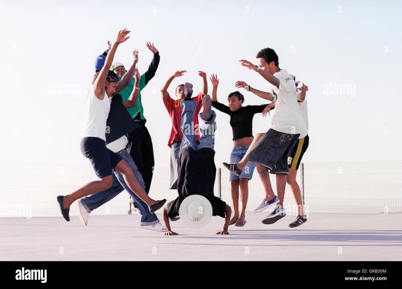 Hip Hop Dance Group Poses