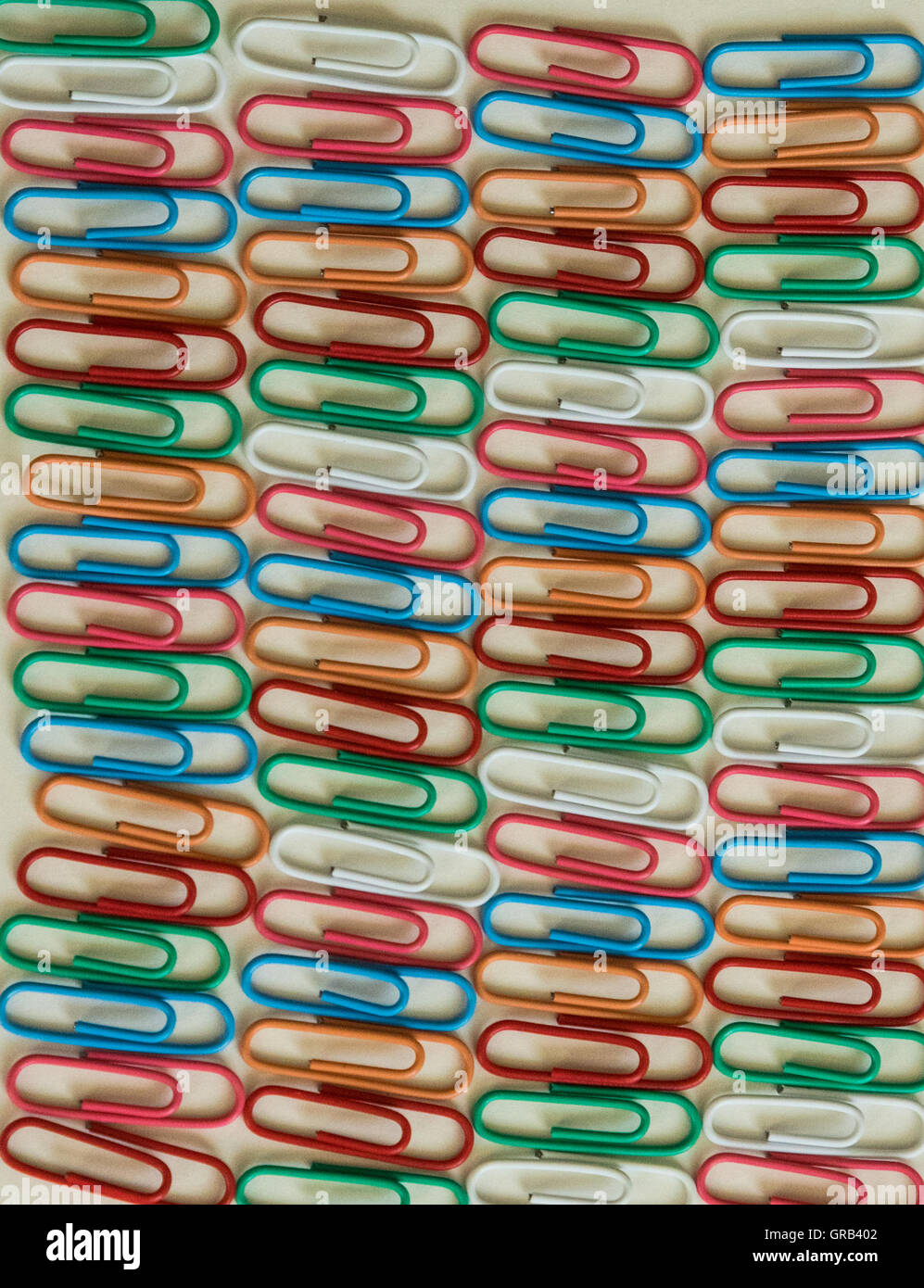 Colored paper clips Stock Photo - Alamy