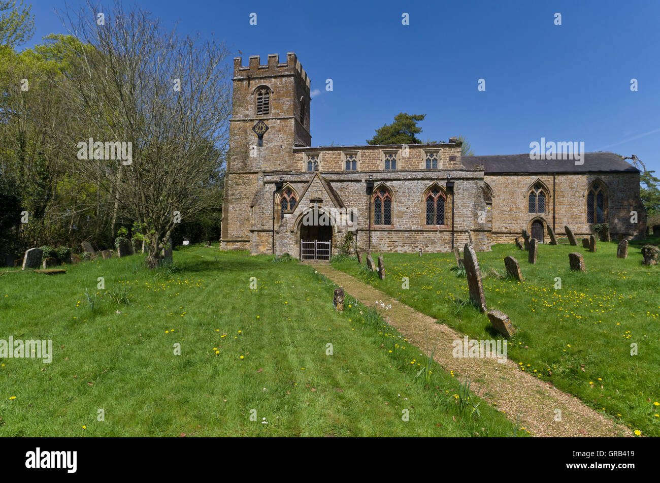The church of St Peter and St Paul in the village of Chacombe ...