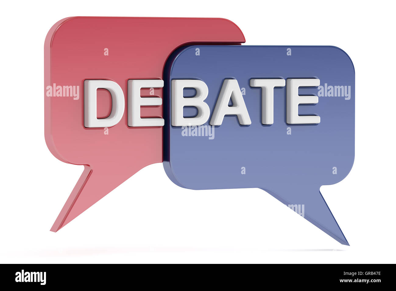 Debate concept, 3D rendering isolated on white background Stock Photo ...