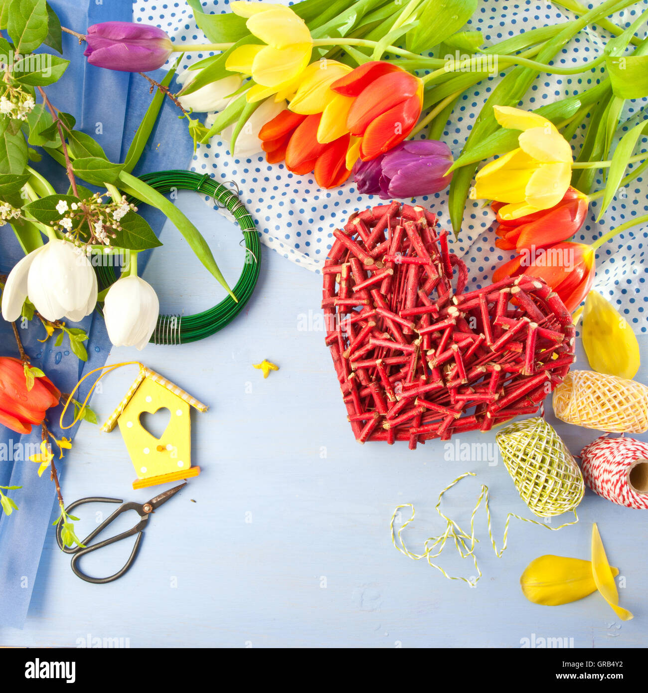 Fresh Spring Flowers Stock Photo - Alamy