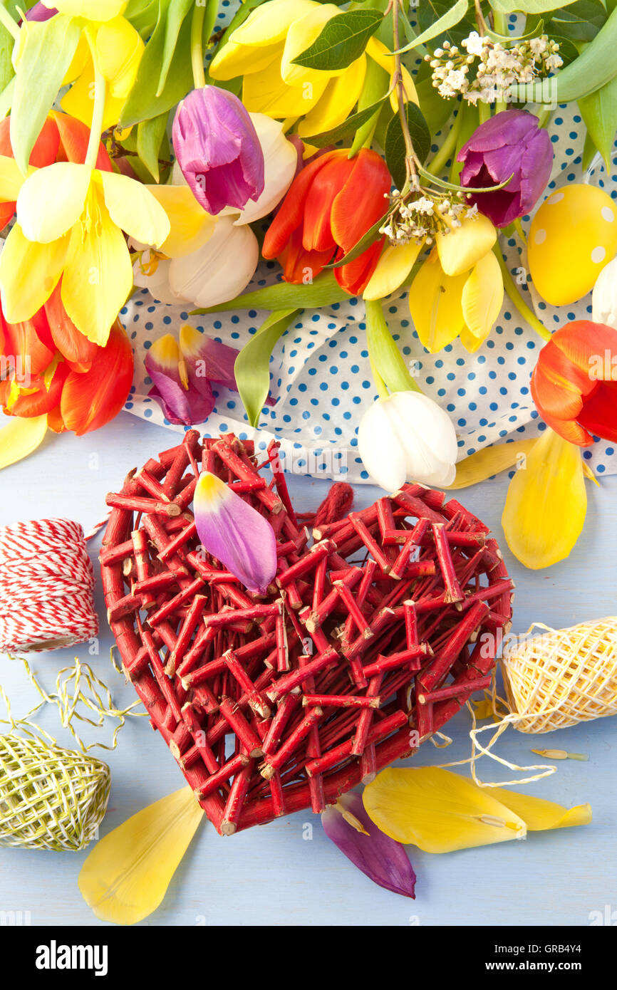 Fresh Spring Flowers Stock Photo - Alamy