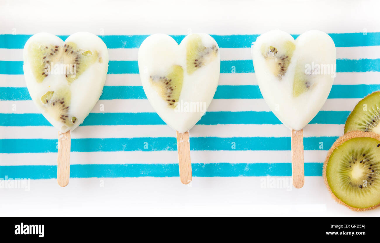 Homemade Frozen Popsicles Stock Photo - Alamy