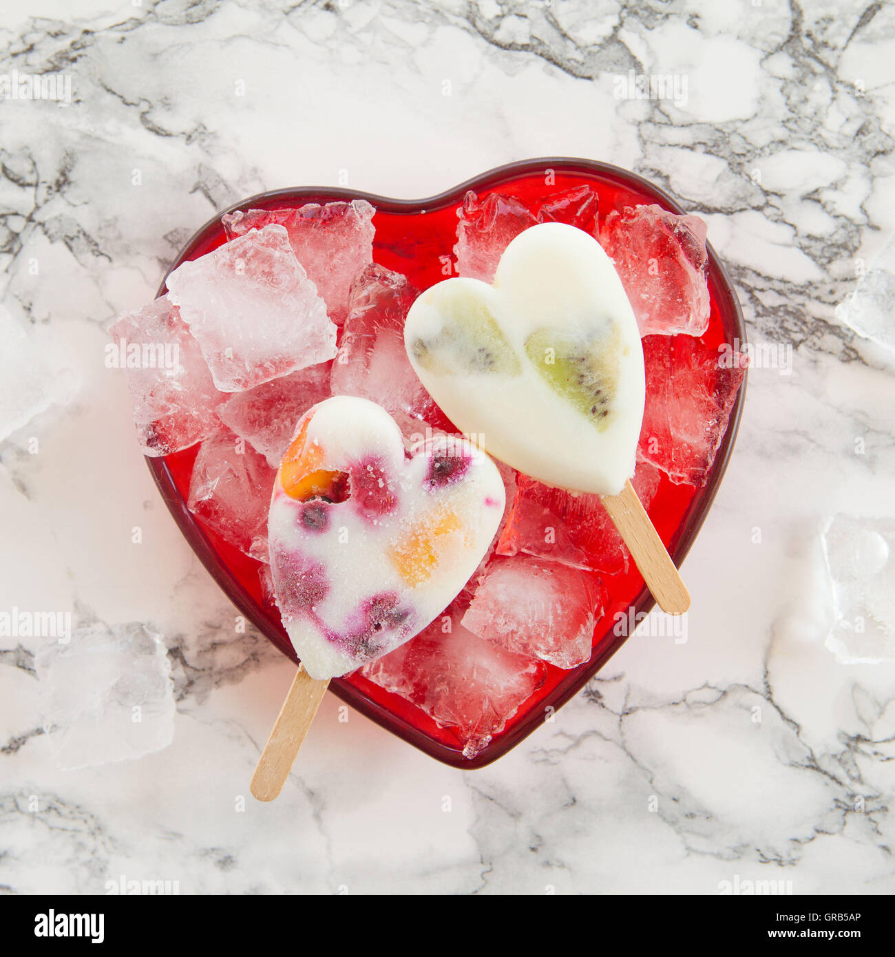 Homemade Frozen Popsicles Stock Photo - Alamy