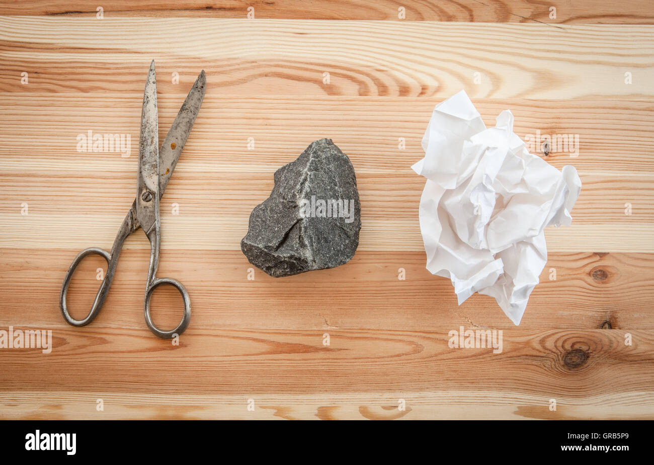 Rock, Paper, Scissors Stock Photo - Alamy