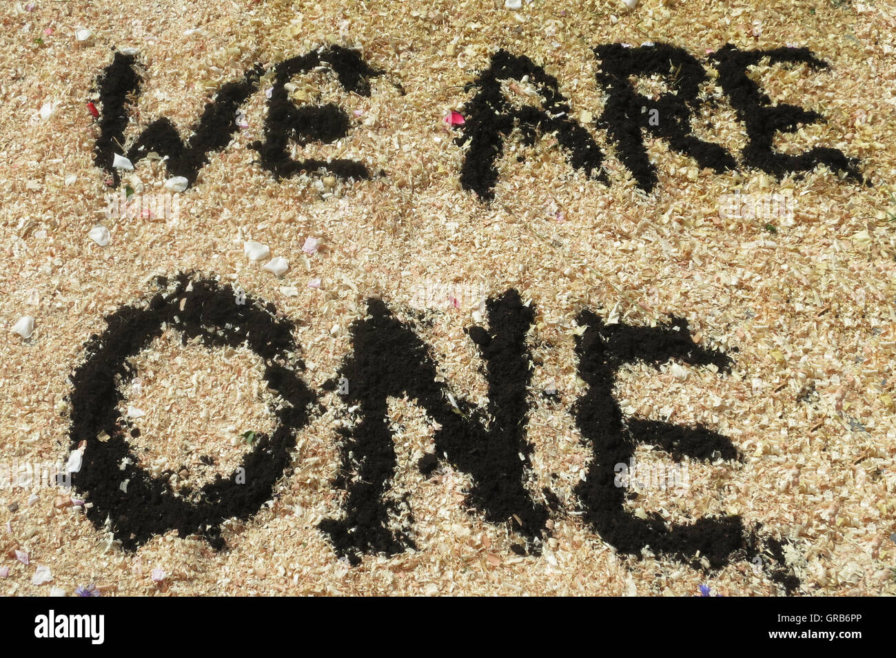 We Are One Stock Photo - Alamy