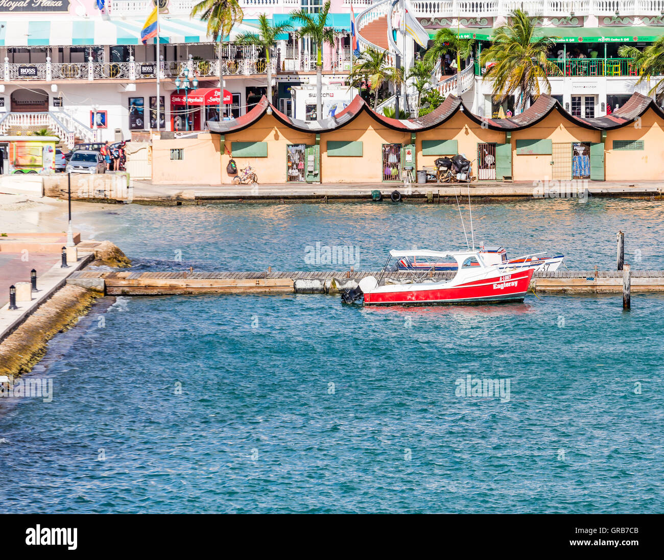 Colorful buildings in Oranjestad on the island of Aruba Stock Photo - Alamy