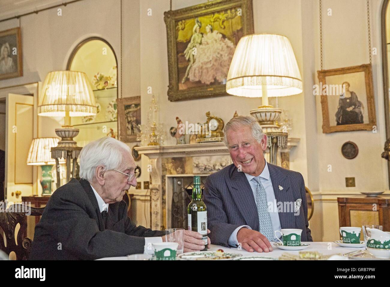 The Prince of Wales (right), Patron, the Battle of Britain Fighter ...