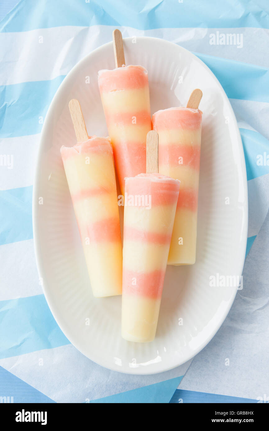 Ice Cream Popsicles Stock Photo - Alamy