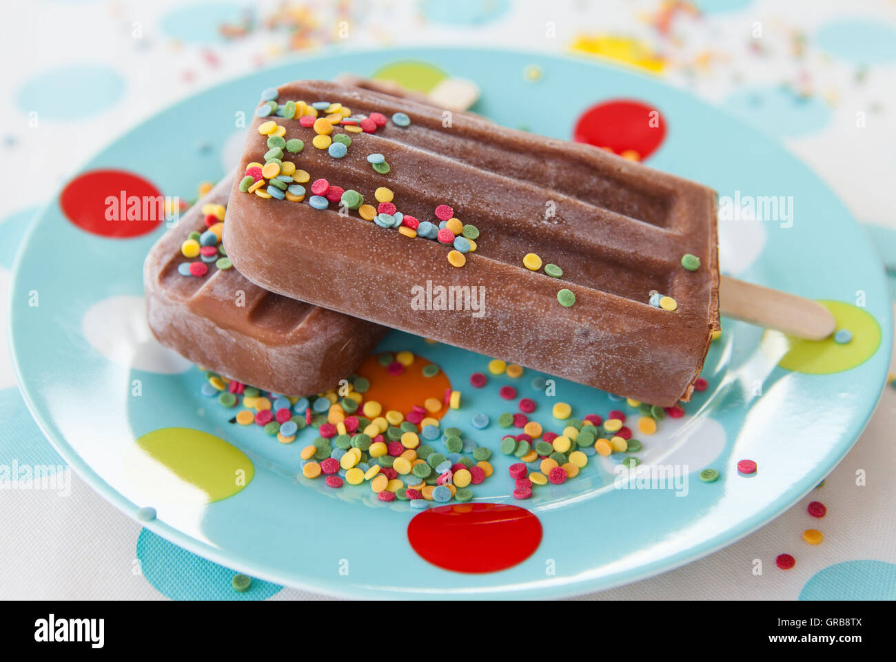 Ice Cream Popsicles Stock Photo - Alamy