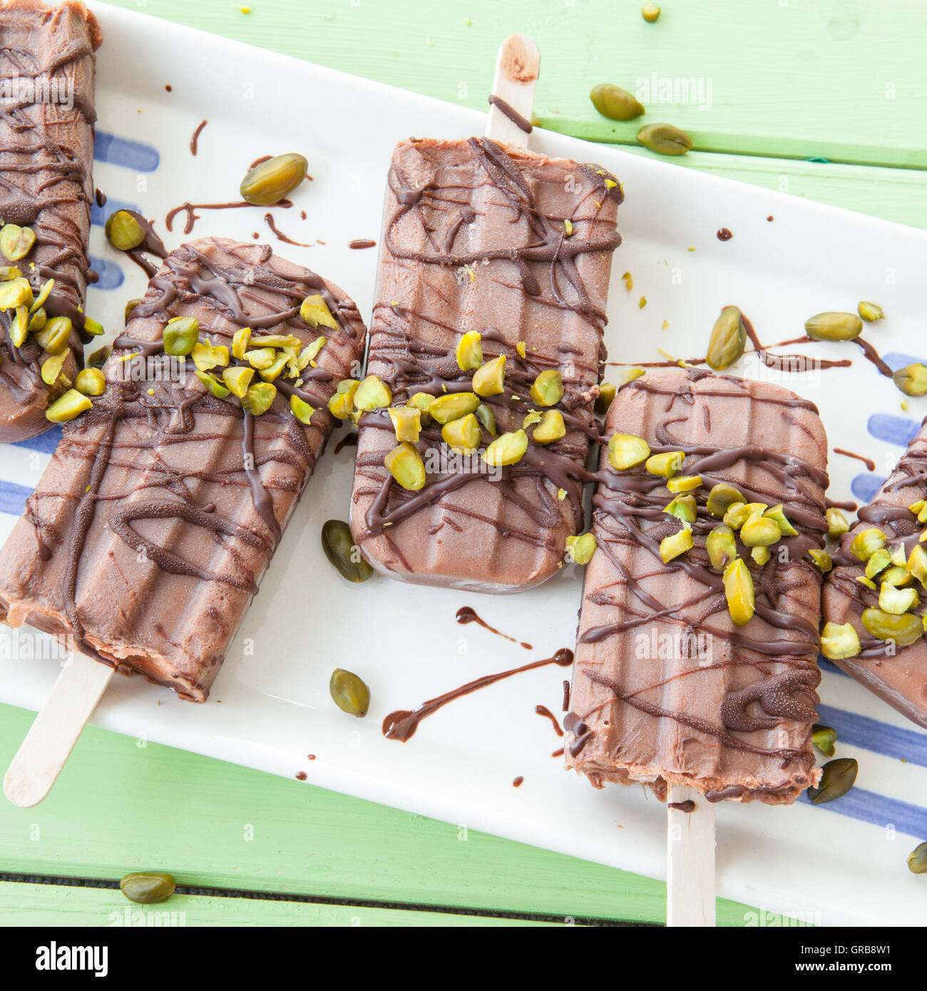 Ice Cream Popsicles Stock Photo - Alamy