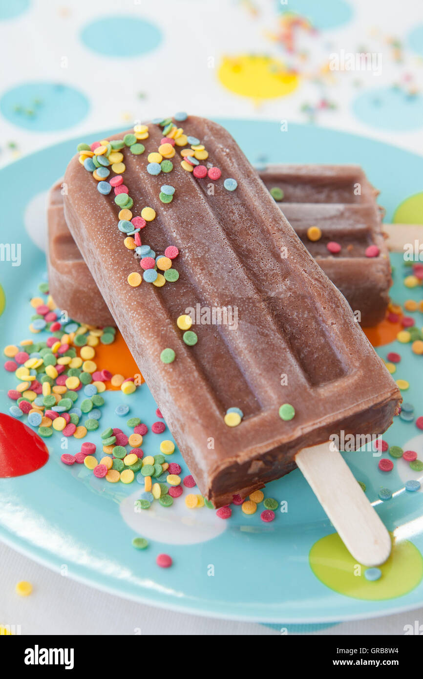 Ice Cream Popsicles Stock Photo - Alamy