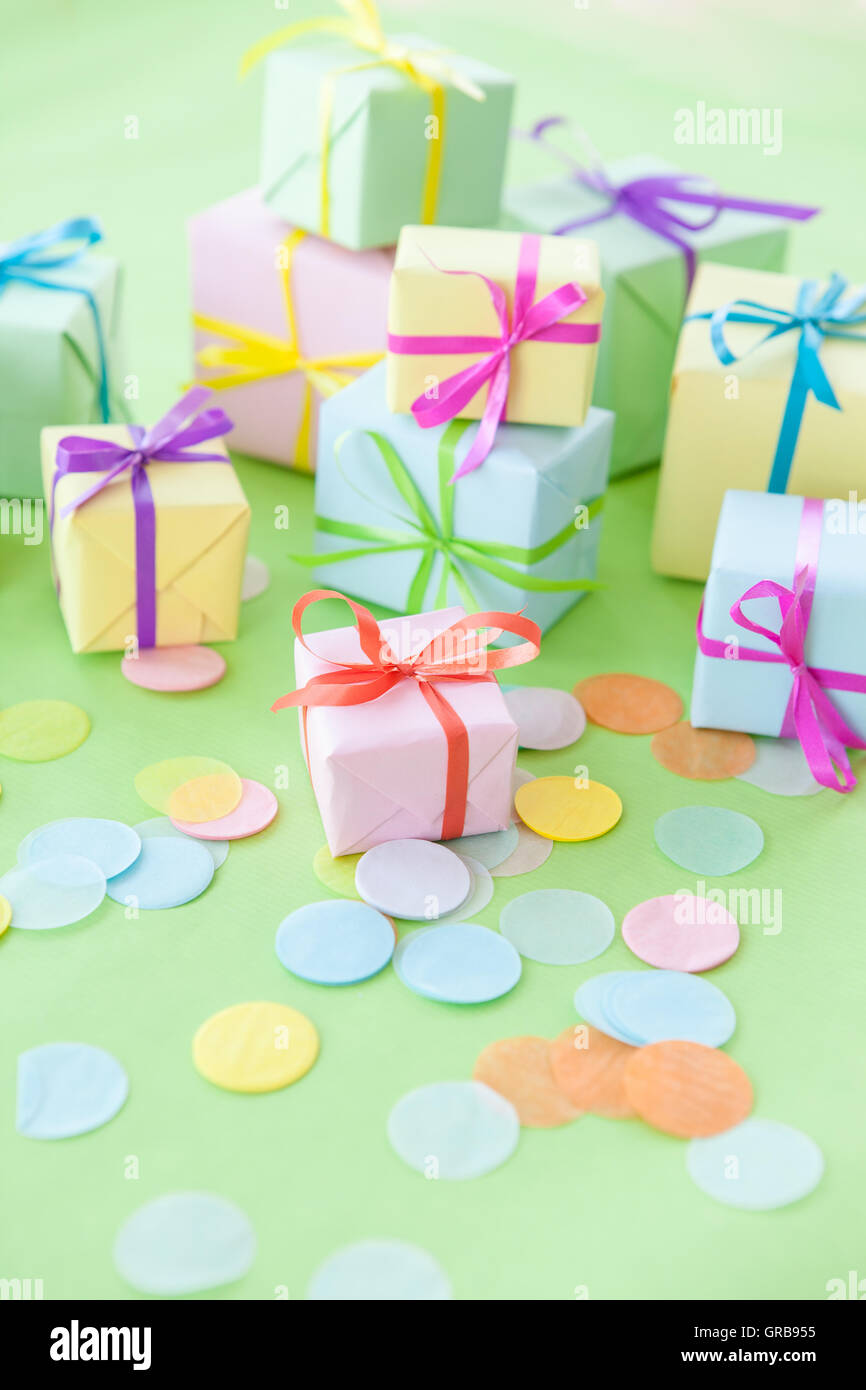 Little Gift Boxes Stock Photo - Alamy