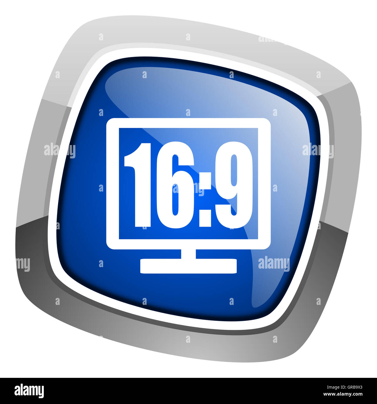 16 9 display icon Stock Photo - Alamy