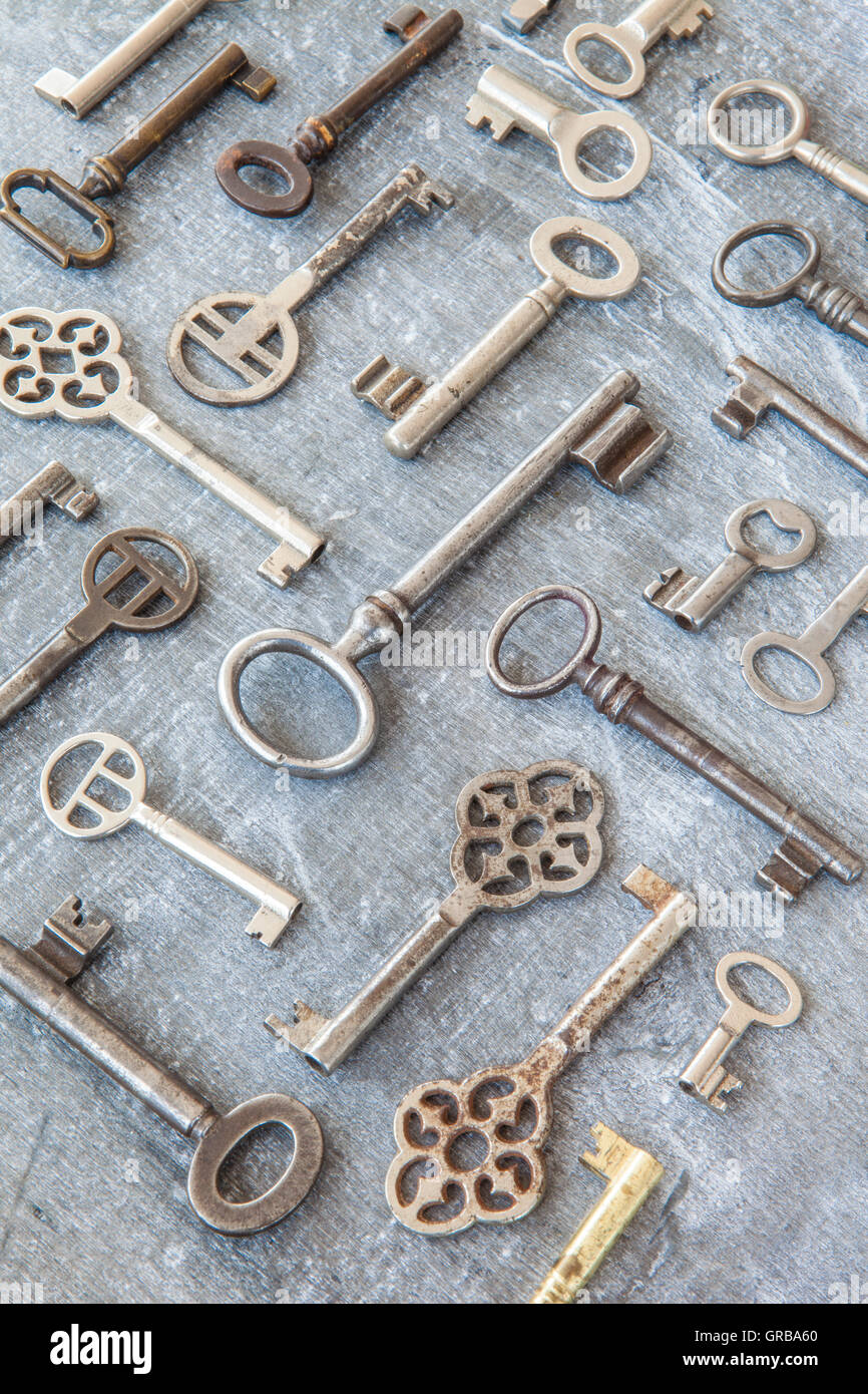Variety Of Keys Stock Photo - Alamy