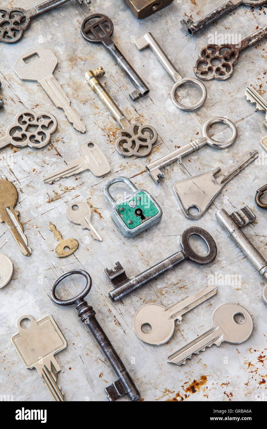 Variety Of Keys Stock Photo - Alamy