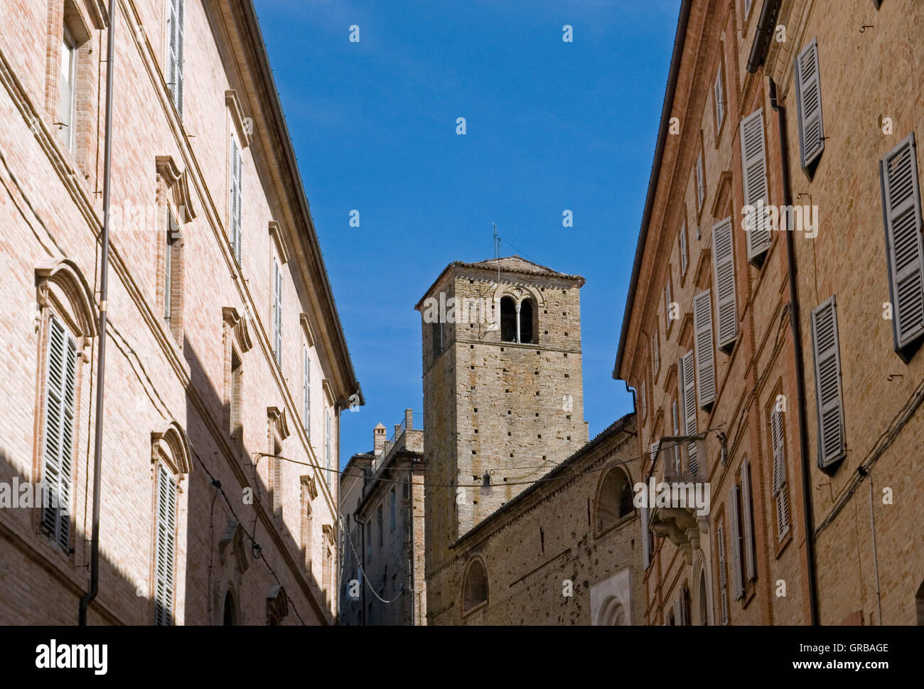 The Medieval Town Of Fermo Marche Region Italy Stock Photo - Alamy
