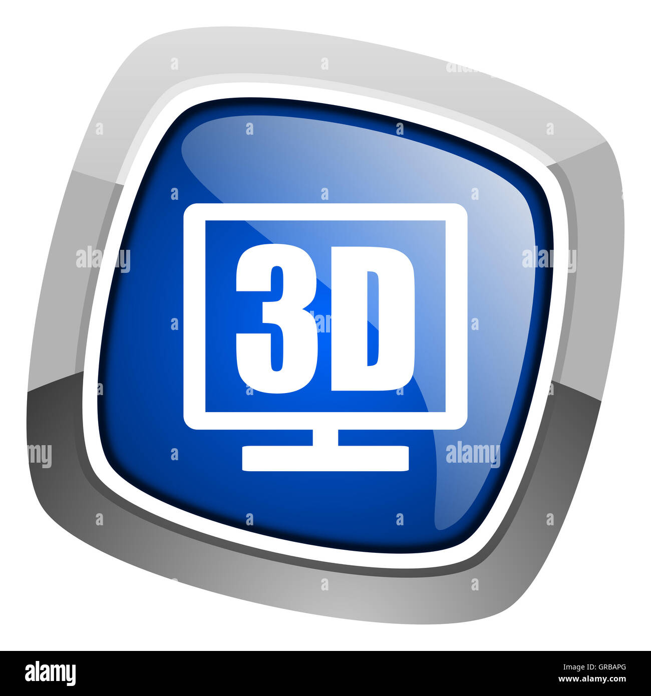 3d display icon Stock Photo - Alamy