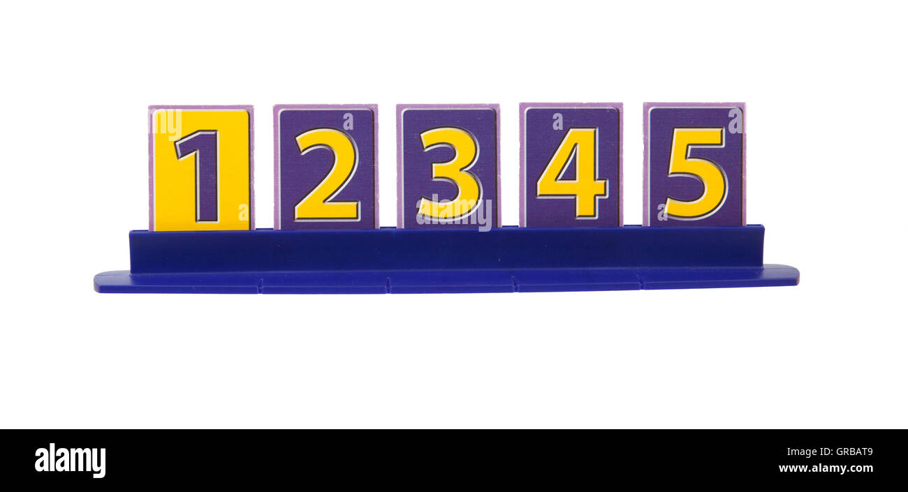 Ranking one to five Stock Photo - Alamy