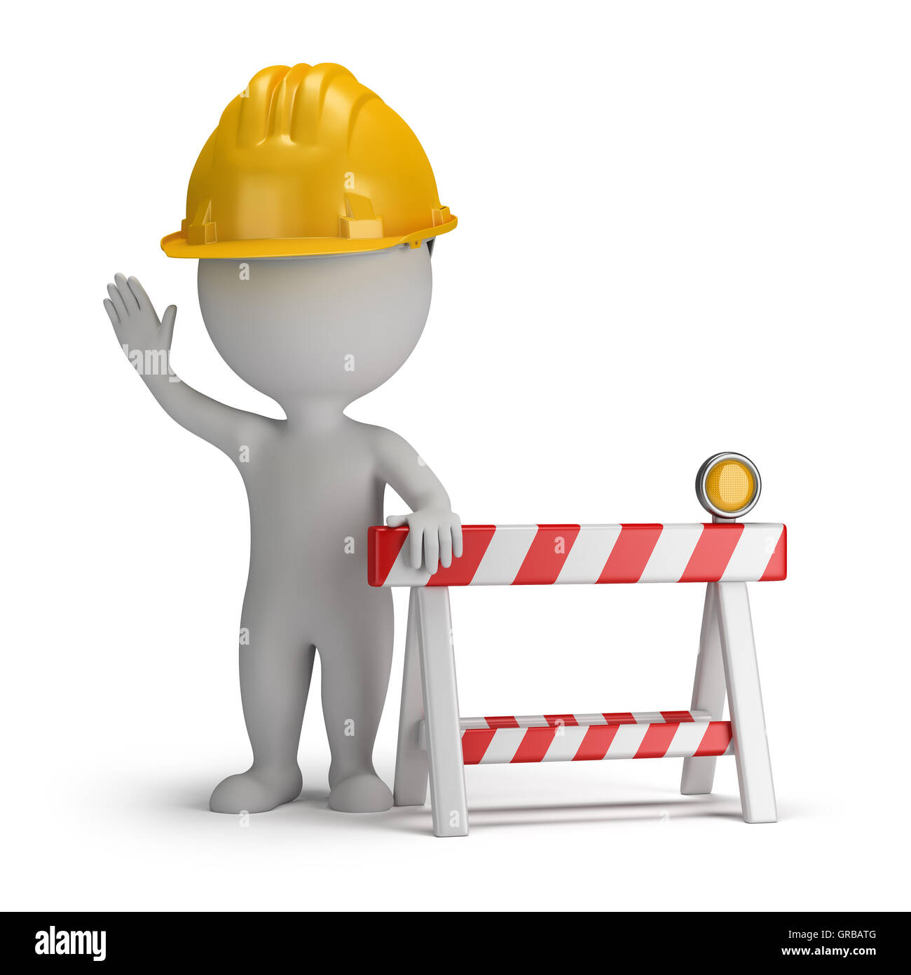 3d small people - under construction Stock Photo - Alamy