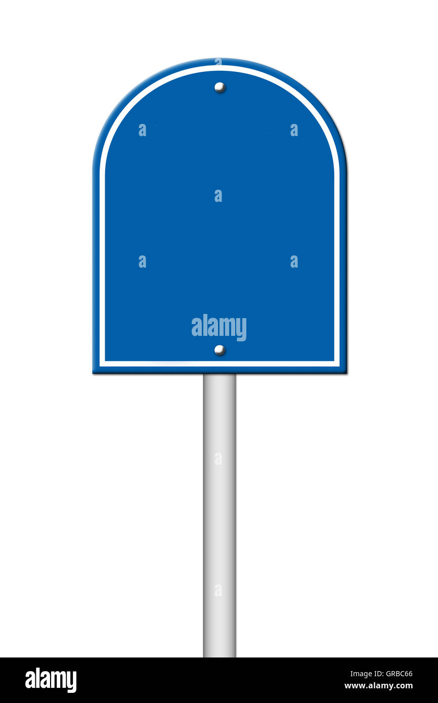 blue blank sign Stock Photo - Alamy