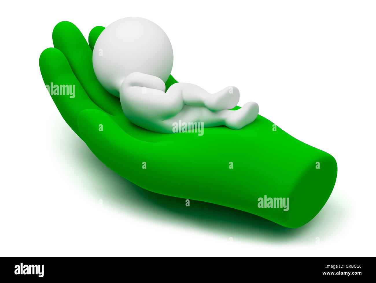 3d small people - care Stock Photo - Alamy