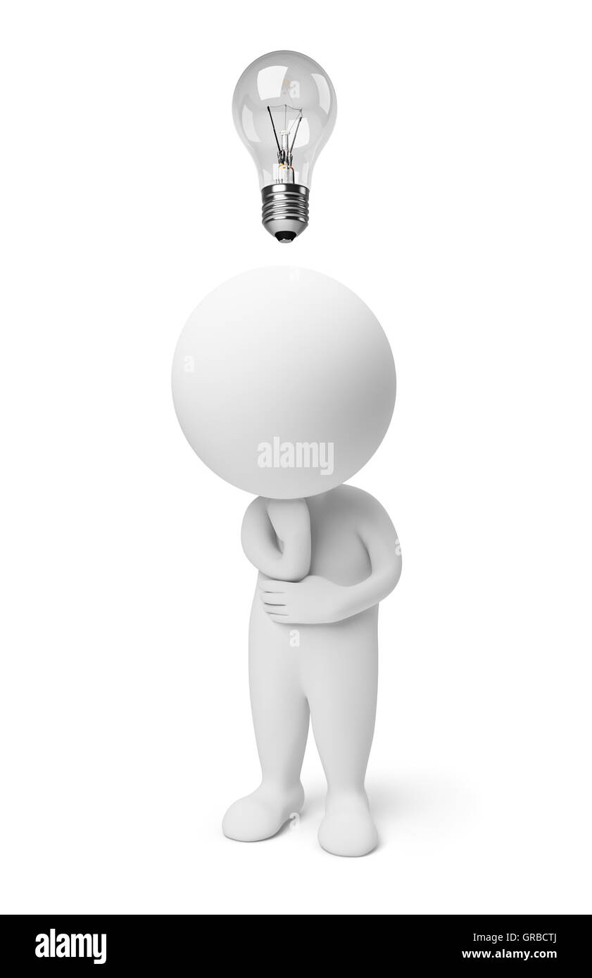 3d small people - idea Stock Photo - Alamy