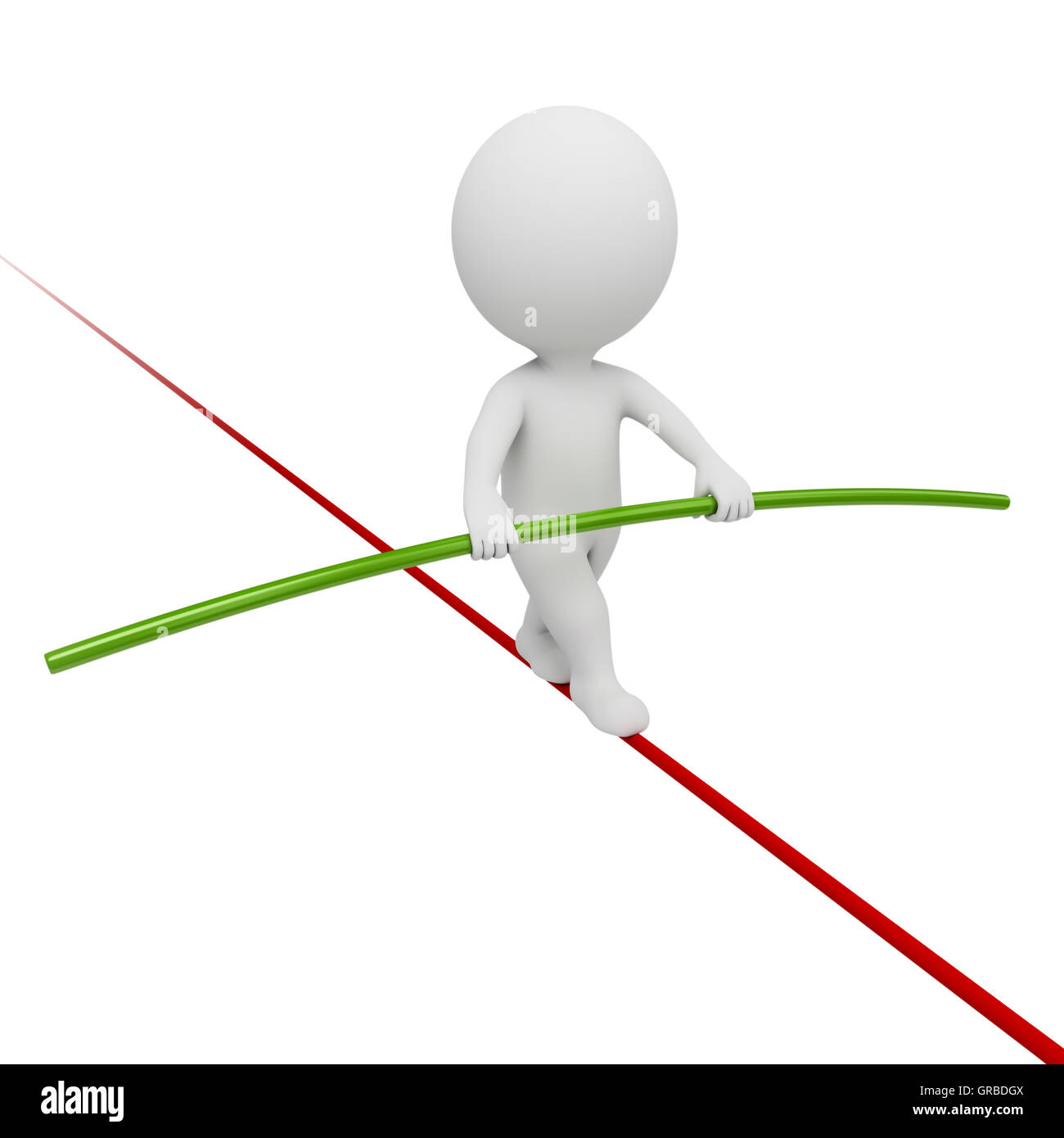 3d small people - acrobat Stock Photo - Alamy