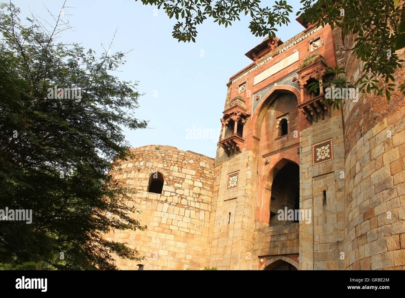 old fort enterance, delhi Stock Photo - Alamy