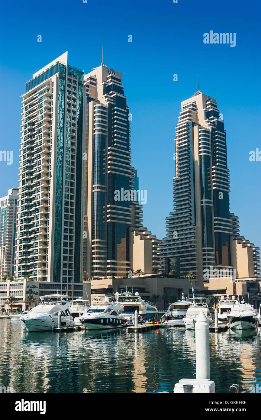 High rise buildings and streets in Dubai, UAE Stock Photo - Alamy