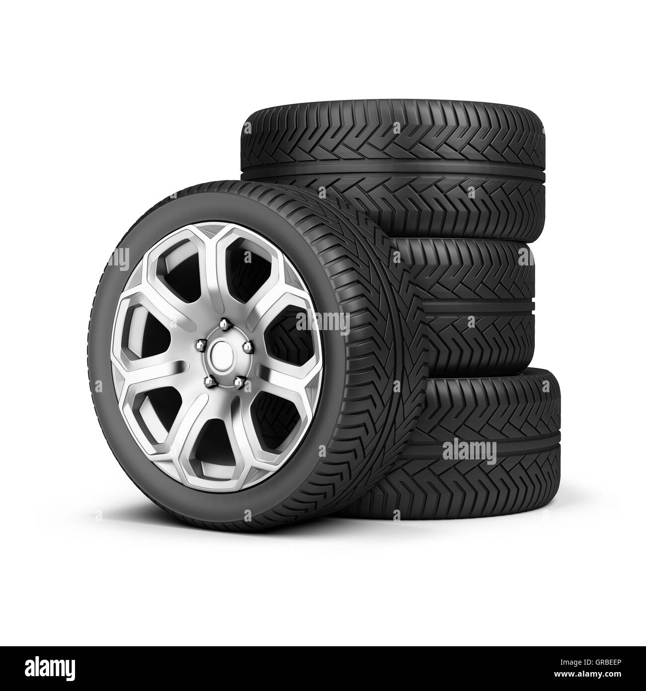 stack of wheels Stock Photo - Alamy