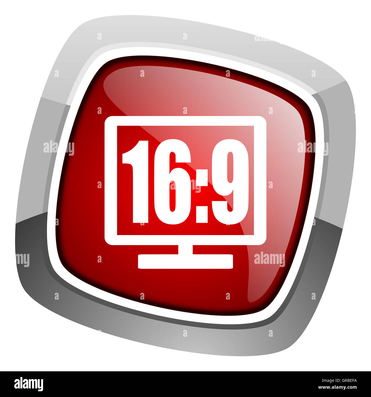 16 9 display icon Stock Photo - Alamy