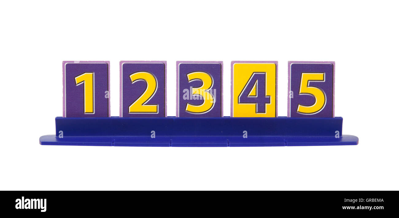 Ranking one to five Stock Photo - Alamy