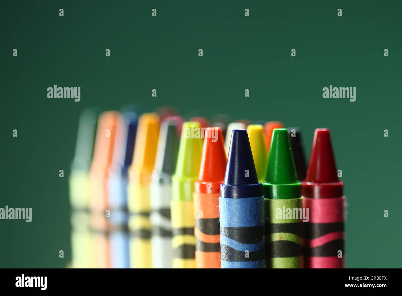 Colorful Back to School Crayons Stock Photo - Alamy