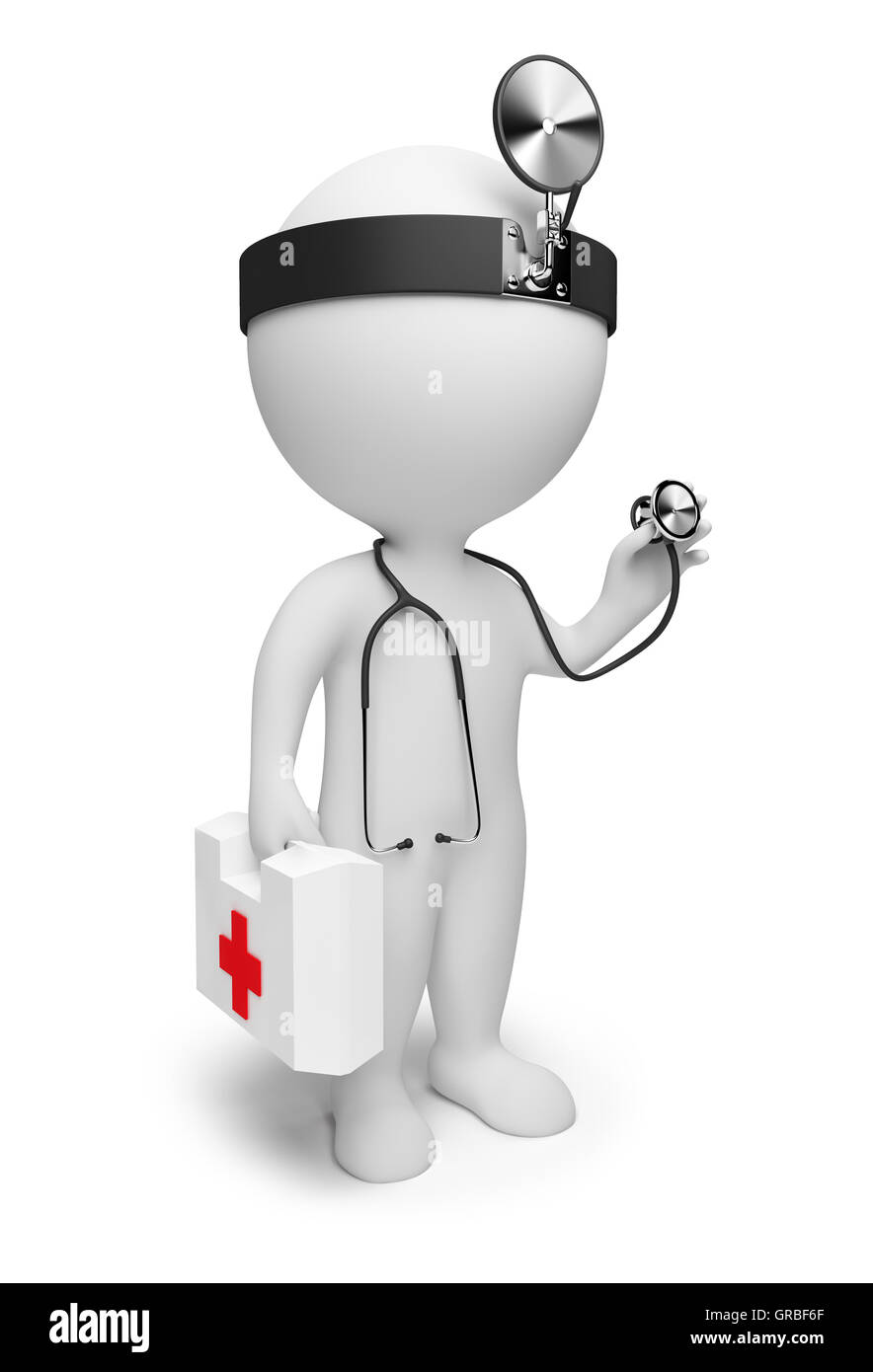 3d small people - doctor Stock Photo - Alamy