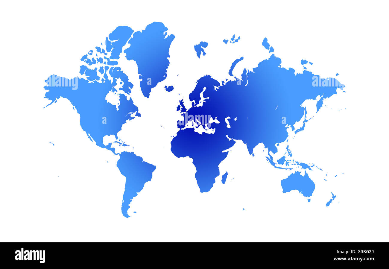 Illustrated world map hi-res stock photography and images - Alamy