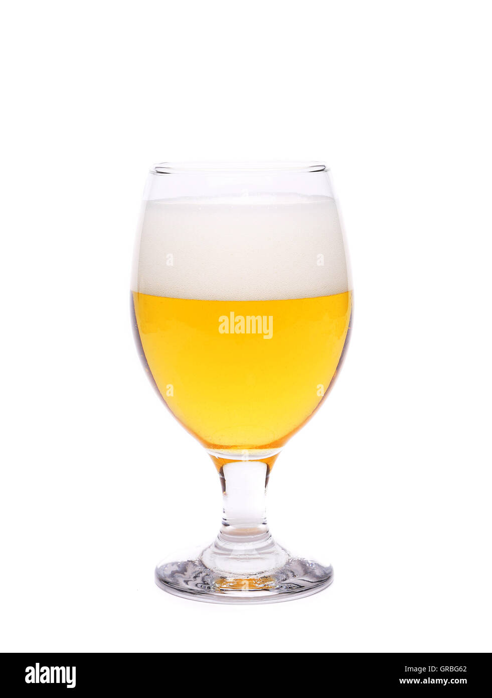 Wine goblet of beer Stock Photo - Alamy