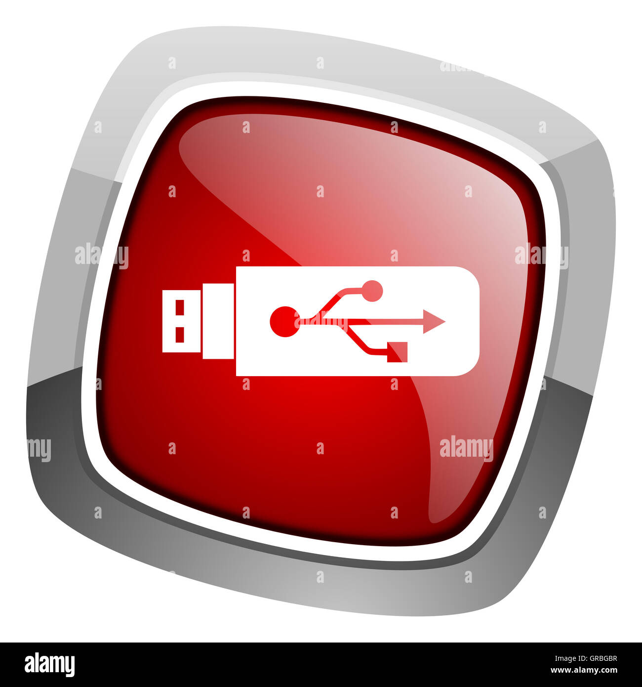 Red usb flash drive icon hi-res stock photography and images - Alamy