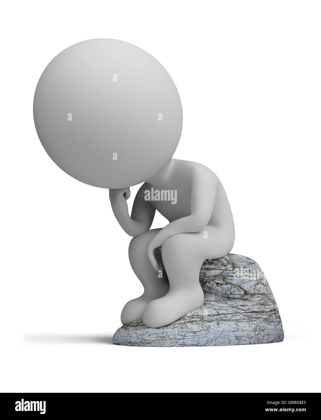 Thinking people illustration Cut Out Stock Images & Pictures - Alamy