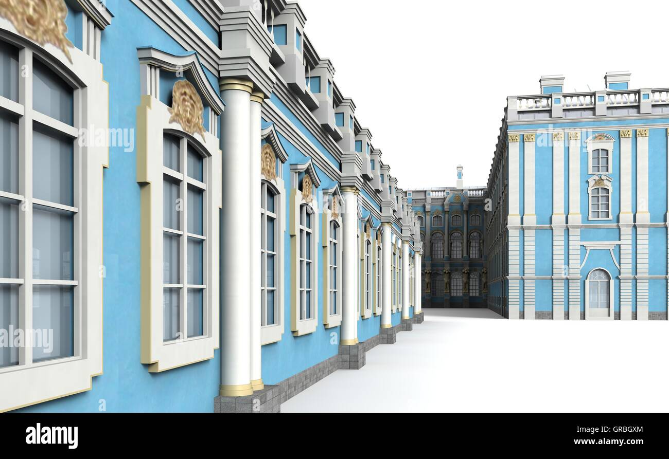 catherine palace 9 Stock Photo - Alamy