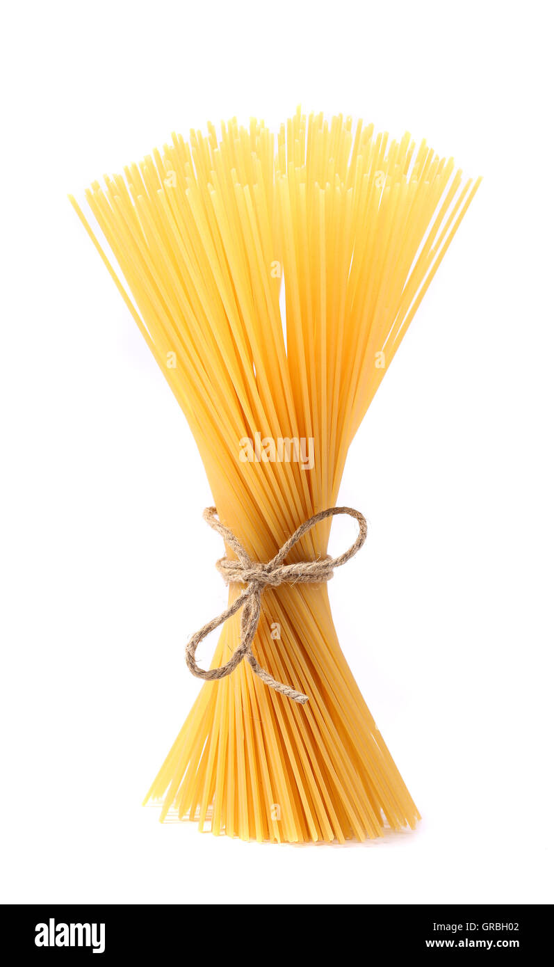 Close up of Spaghetti isolated Stock Photo - Alamy