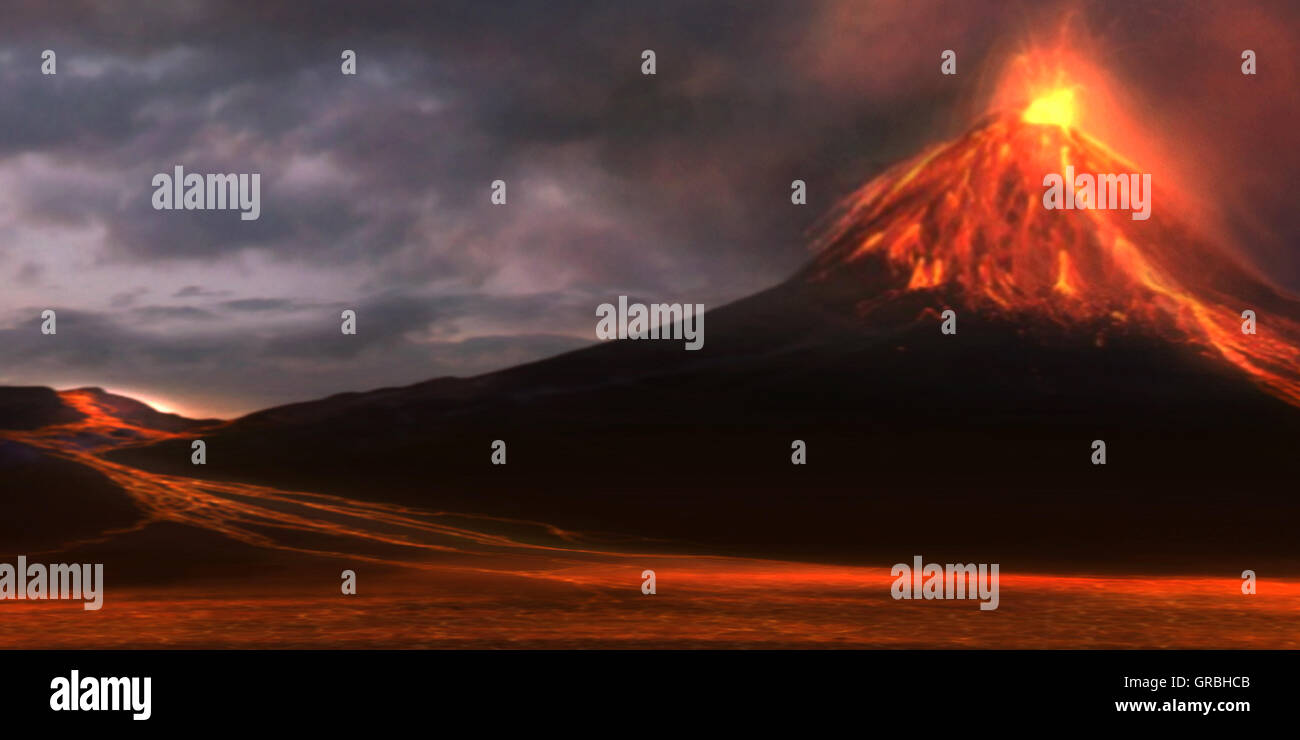 Red volcanic ash hi-res stock photography and images - Alamy