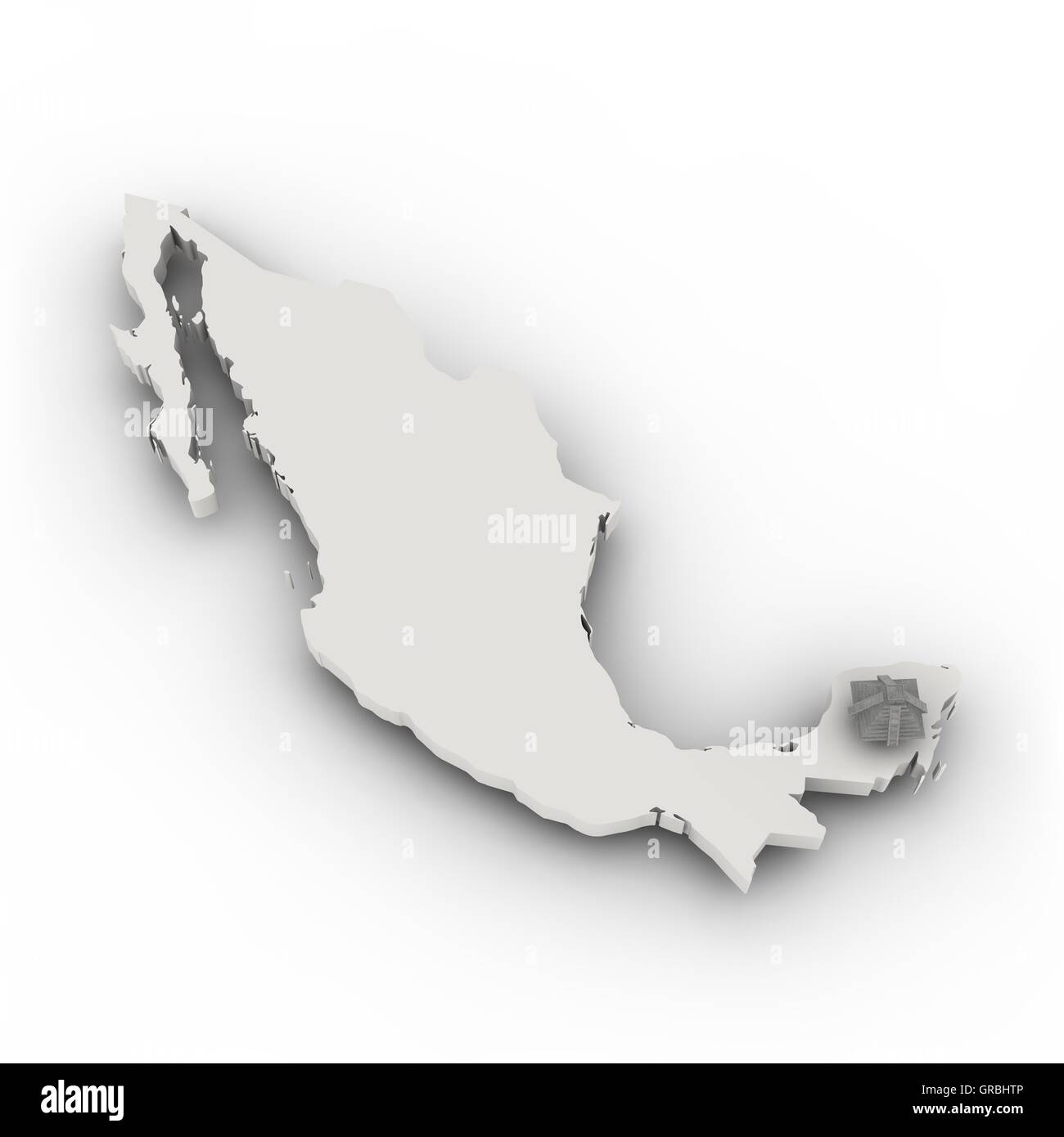 Chichen Itza map 2 Stock Photo - Alamy