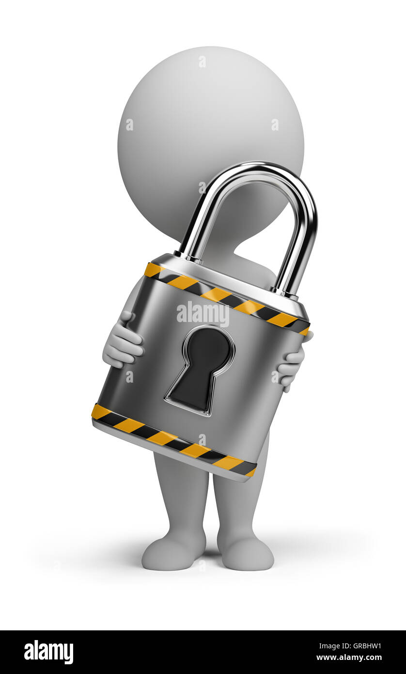 3d small people - lock Stock Photo - Alamy